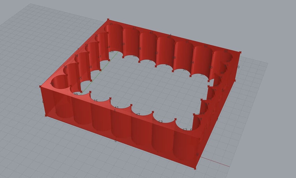 How to select just the vertical edge numbers from this decon brep ...