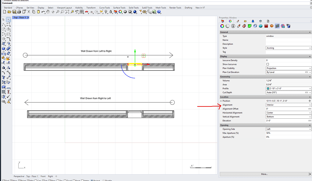 VisualArq Wall Direction + Window Alignment - VisualARQ - McNeel Forum