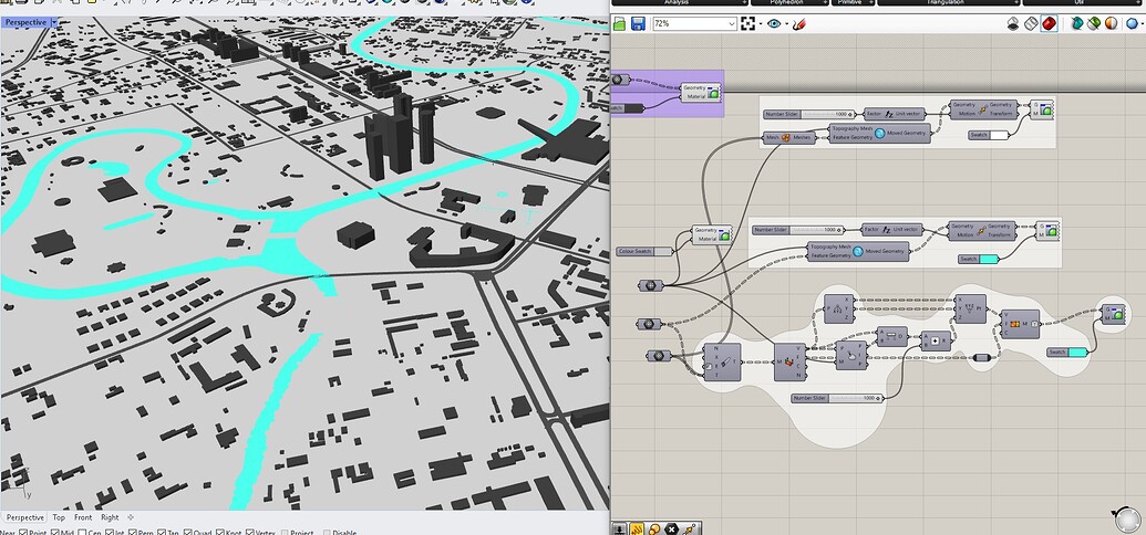 Project mesh roads onto terrain - Grasshopper - McNeel Forum