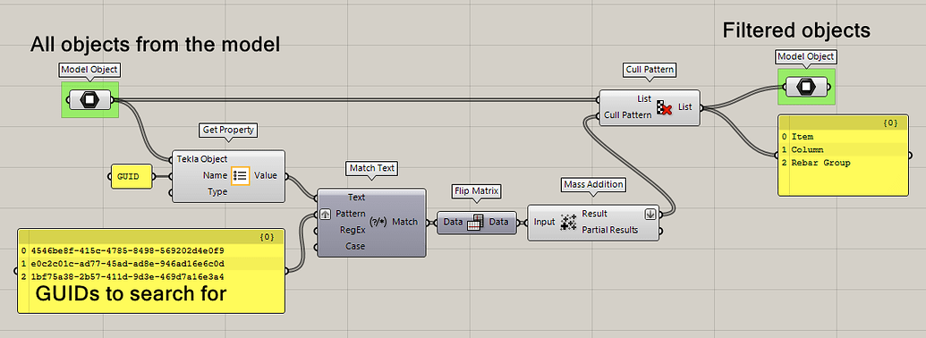 Select TEKLA ( elements or reinforcement) by id or guid - Tekla - McNeel Forum