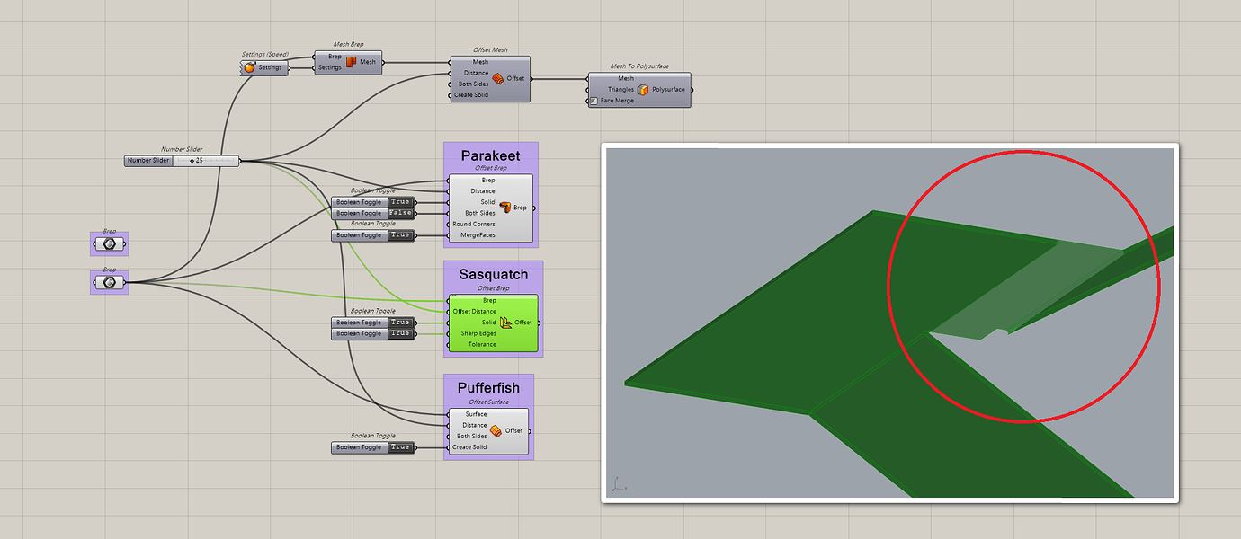 Offset of a brep - Grasshopper - McNeel Forum