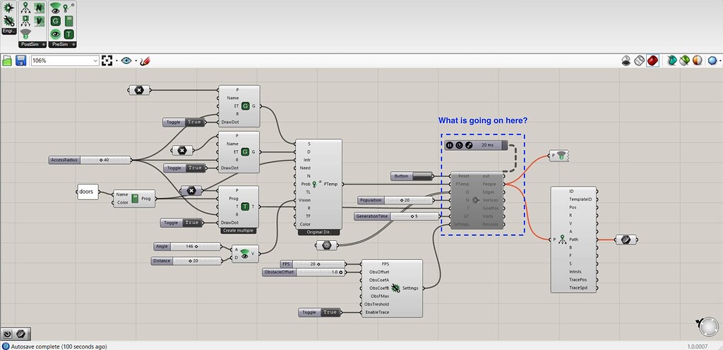 PedSim Trigger issue — Grasshopper - Grasshopper - McNeel Forum
