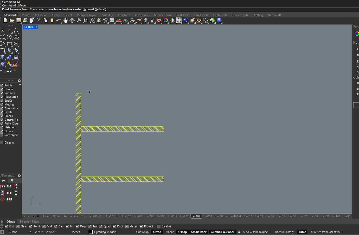 Rhino 8 (v8.2) OSnap Issues - Rhino for Windows - McNeel Forum