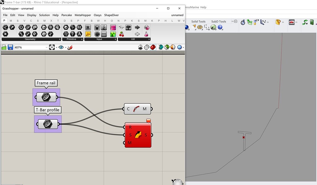 Sweep 1 rail failure - Grasshopper - McNeel Forum