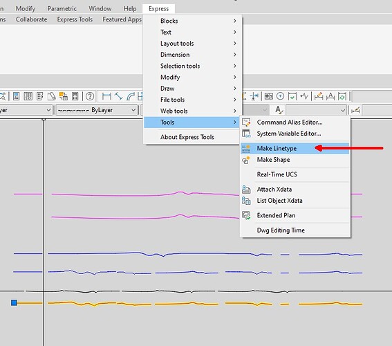 How create Custom Linetype In Rhino by Curve Poly line Rhino