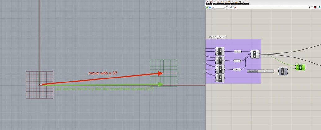 Grasshopper Move with plane xy - Grasshopper - McNeel Forum
