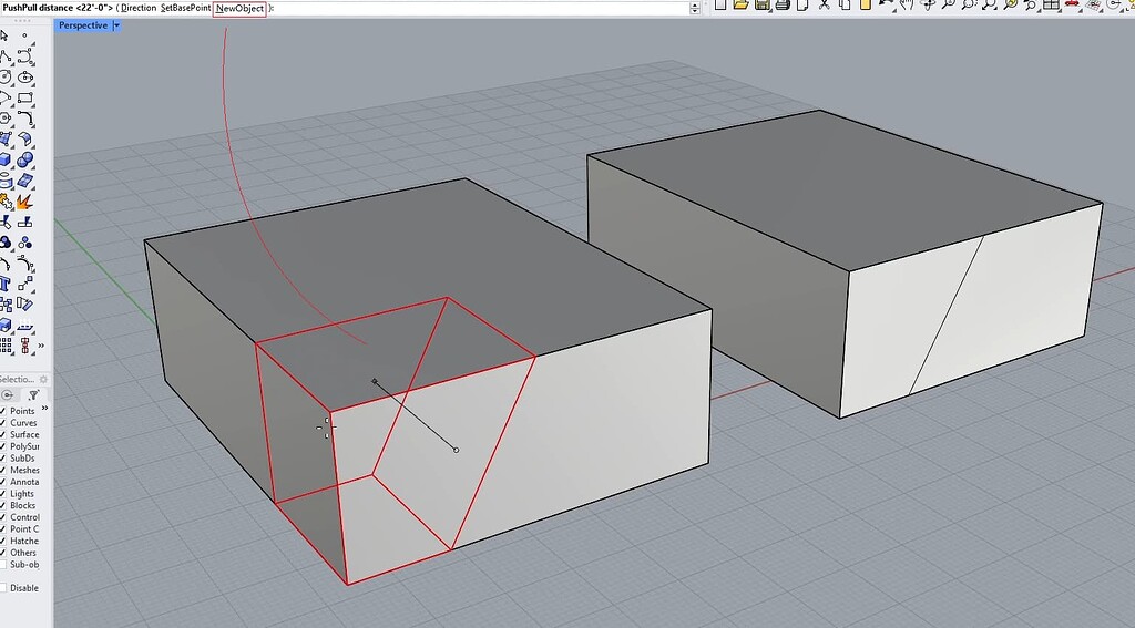 Feature request- Pushpull- Add SubOption "New object" - Rhino for Windows - McNeel Forum