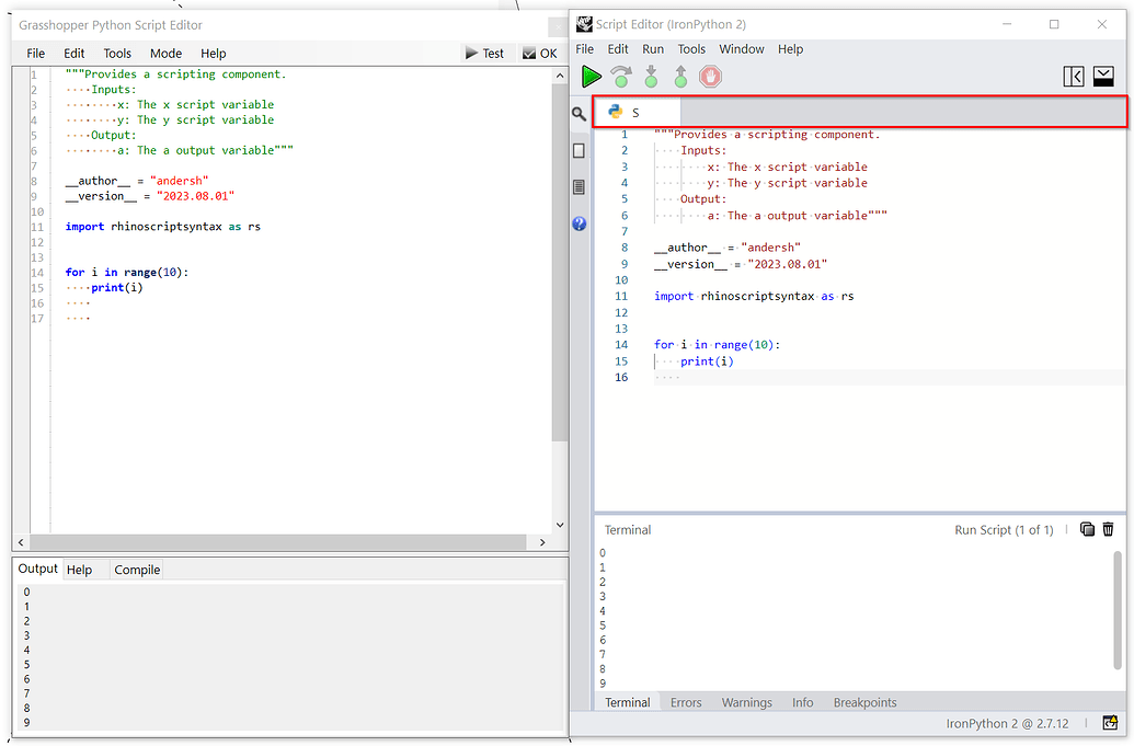 Rhino 8 Grasshopper Script Editor - Design Feedback - Grasshopper Developer - McNeel Forum