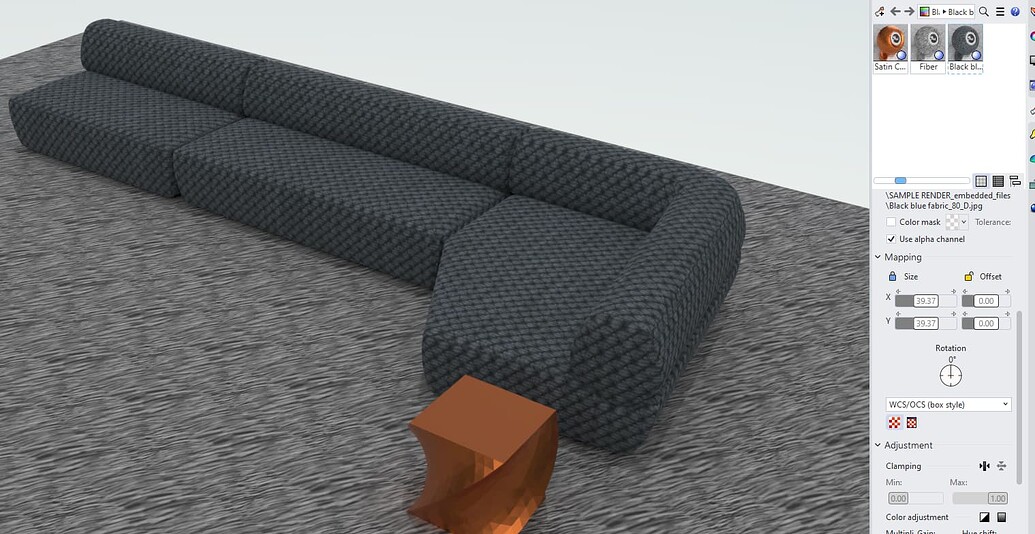 Rendering a textile - Rendering - McNeel Forum