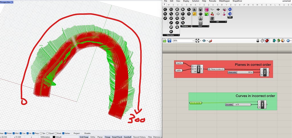 Reorder curve index to match plane index order - Grasshopper - McNeel Forum