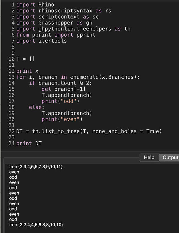 Python: access tree branch, make changes - Grasshopper - McNeel Forum