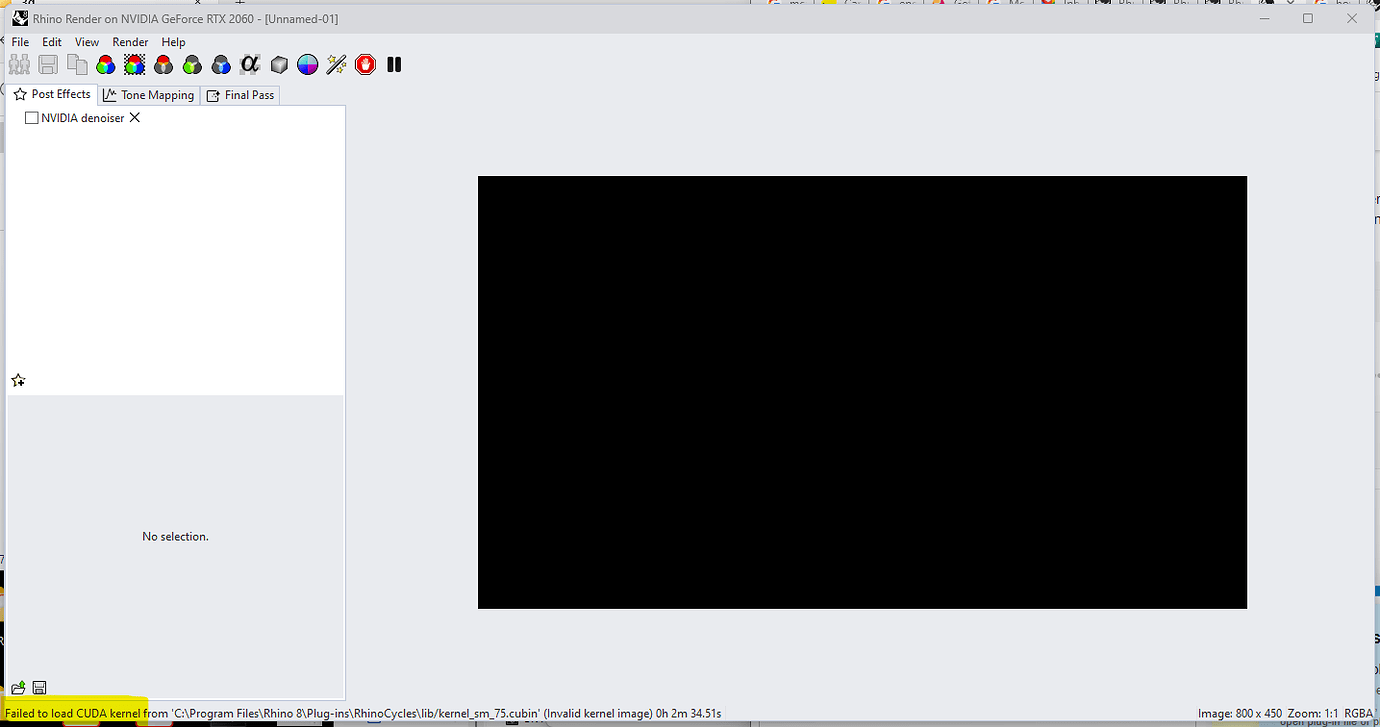 Failed to load cuda - Rendering - McNeel Forum