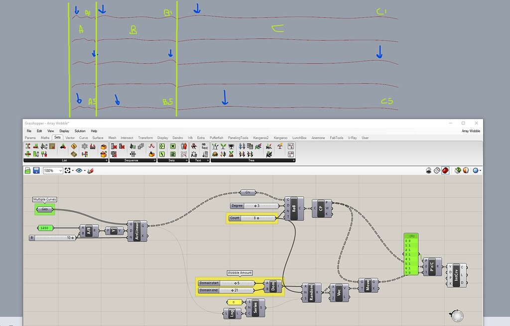 Interpolate Curve data - Grasshopper - McNeel Forum