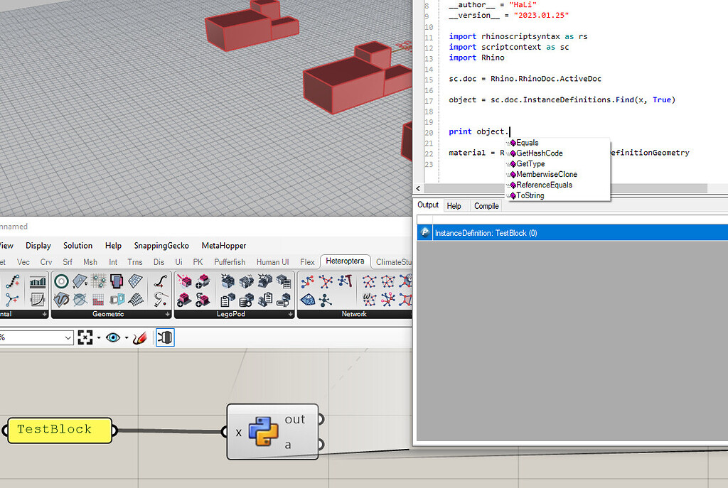 Get Material For Block Scripting Mcneel Forum