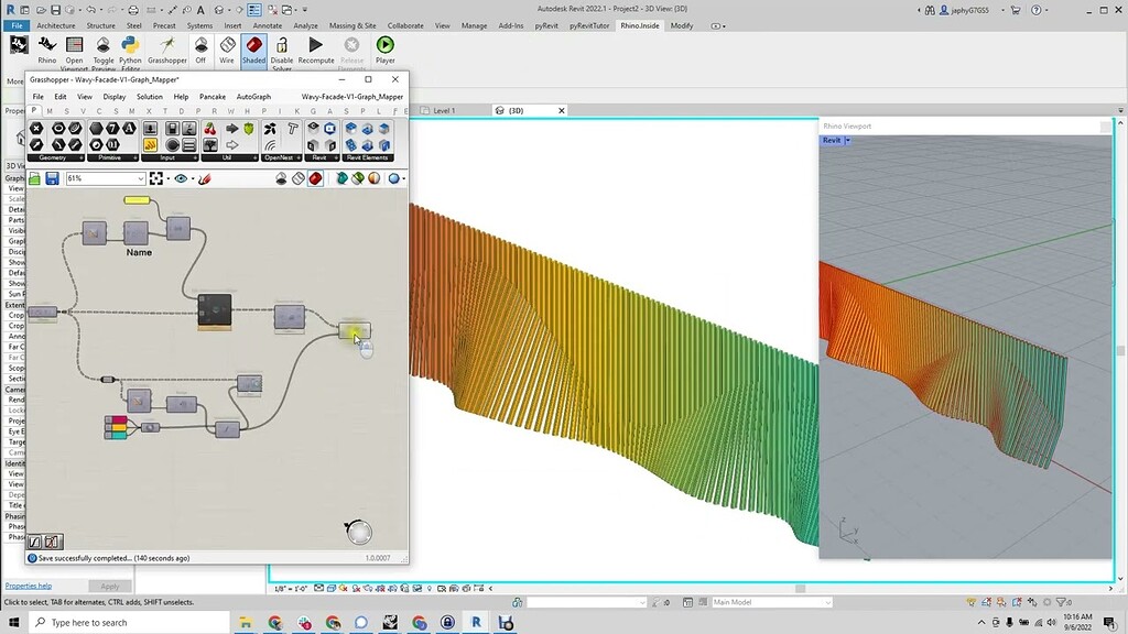 Direct Shape Wavy Facade using Graph Mapper - Revit - McNeel Forum