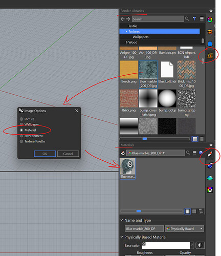 Texture Workflow improvement- Create material by dragging from Libraries - Rendering - McNeel Forum