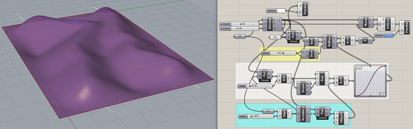 Creating wave surface in grasshopper - Grasshopper - McNeel Forum