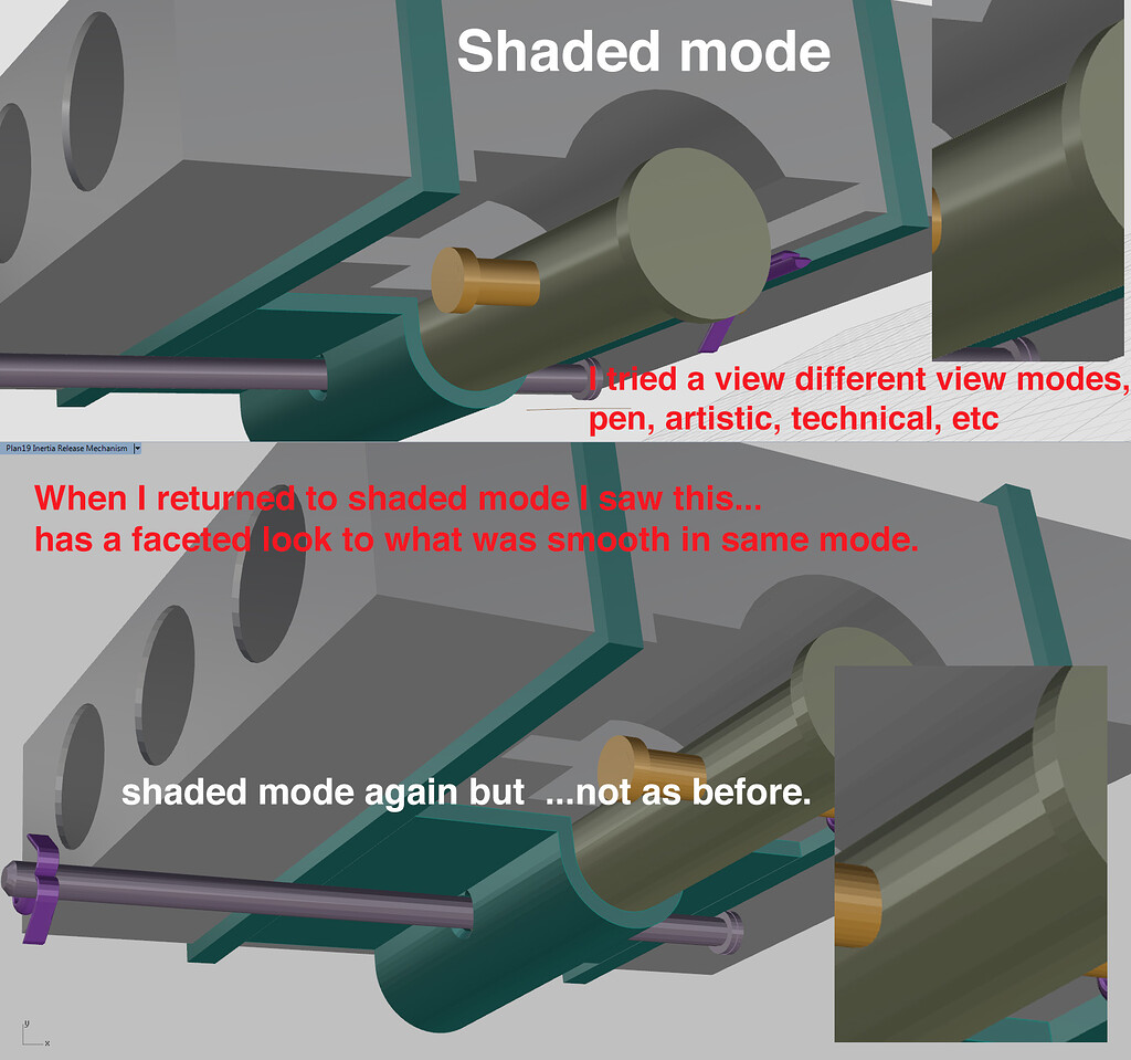 Shaded mode in one detail pane has gone faceted - Rhino for Windows - McNeel Forum