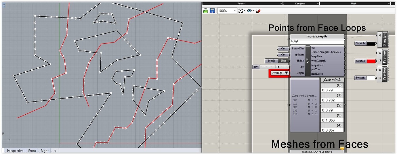 Mapping Curve to Mesh - Grasshopper - McNeel Forum