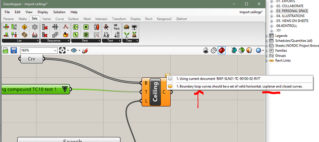 Import sloped rhino polylines as native revit ceiling - Revit - McNeel ...
