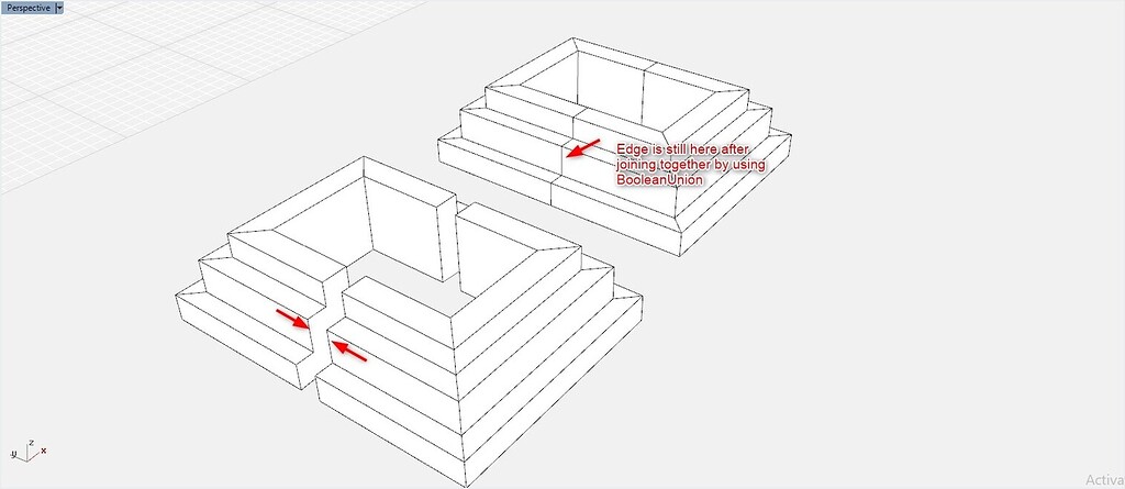 How to hide edge after joining two geometry together - Scripting ...