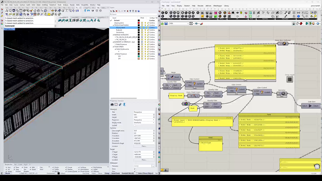 BUG: Changing layer visibility affects Grasshopper filter component - Grasshopper - McNeel Forum