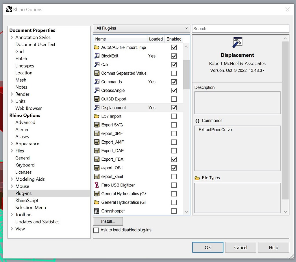 Bug in Displacement plugin with Rhino 7 - Rhino - McNeel Forum
