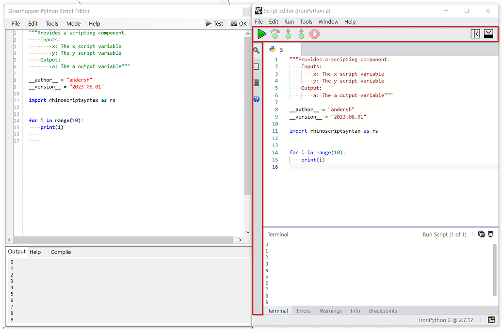 Rhino 8 Grasshopper Script Editor - Design Feedback - Grasshopper Developer - McNeel Forum