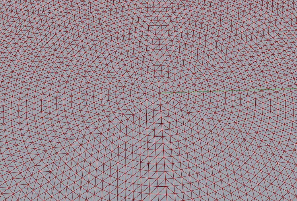 Uniformly spaced circle mesh has some artifacts (python) - Grasshopper ...