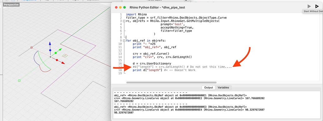 Working with the UserDictionary on Subobjects? - Scripting - McNeel Forum