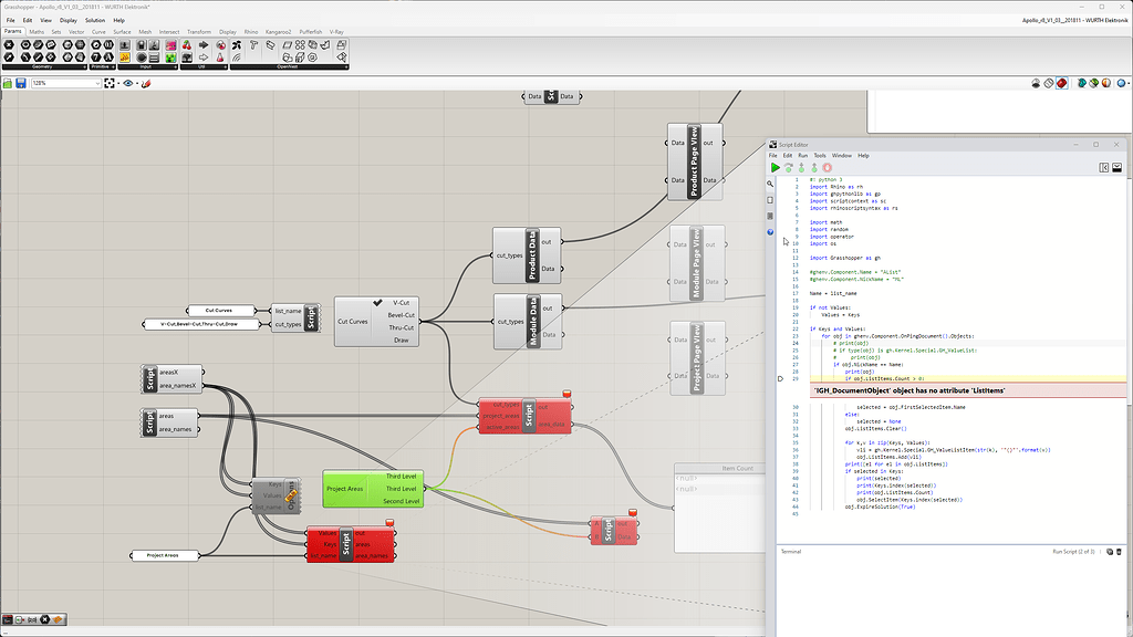 I Am Having Issues Iterating Or Writing To Ghenv Component Objects