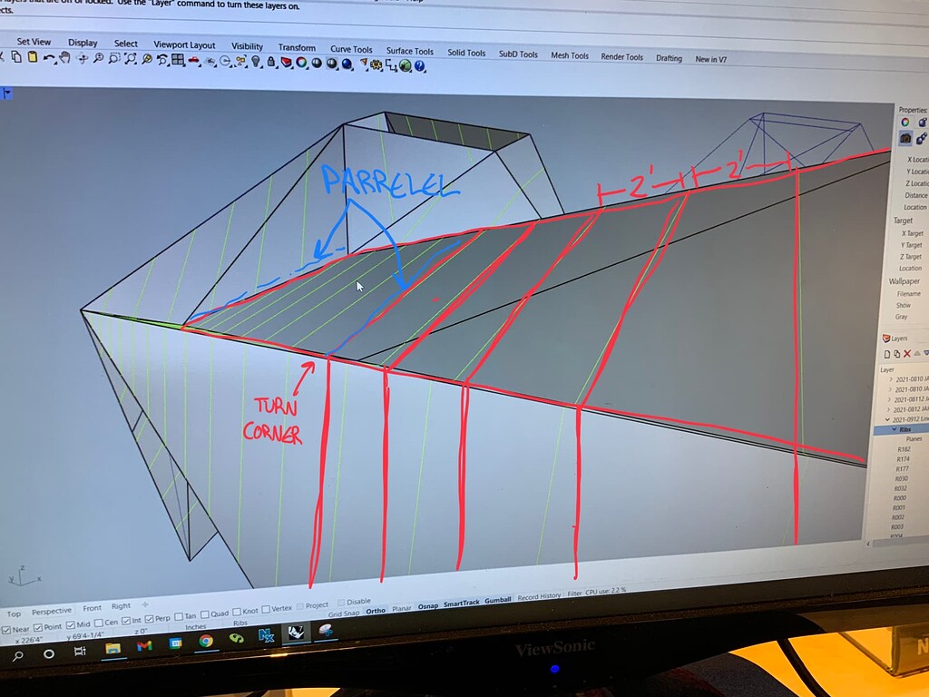 grasshopper-arrayed-curves-on-surface-at-specified-distance-parallel