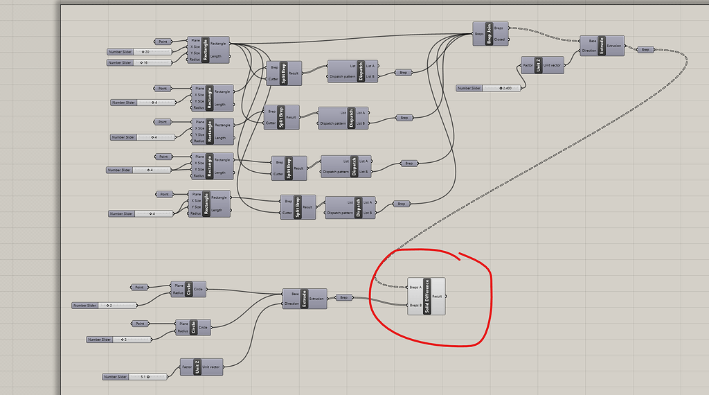 Boolean Difference In Grasshopper Grasshopper Mcneel Forum