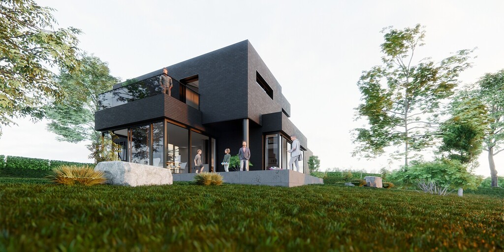 Single family home done with enscape - Architecture - McNeel Forum