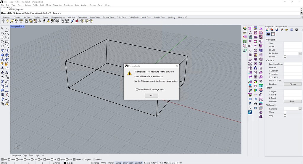 How to disable MissingFontWarning message in Python - Rhino Developer - McNeel Forum