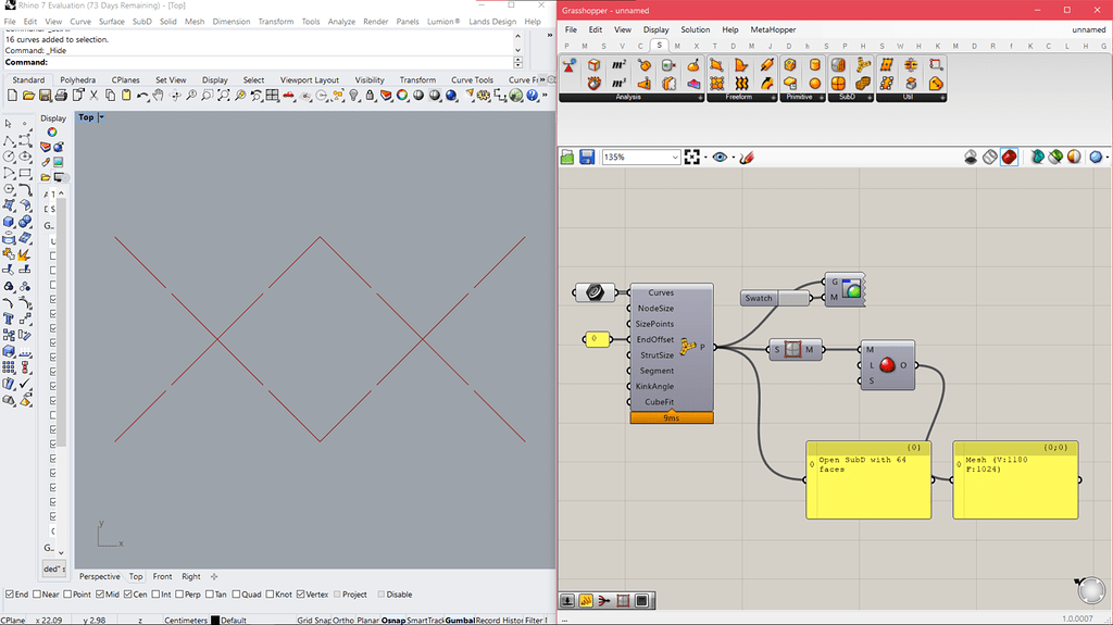 Separating Multipipe SubD Based On Connectivity - Grasshopper - McNeel Forum