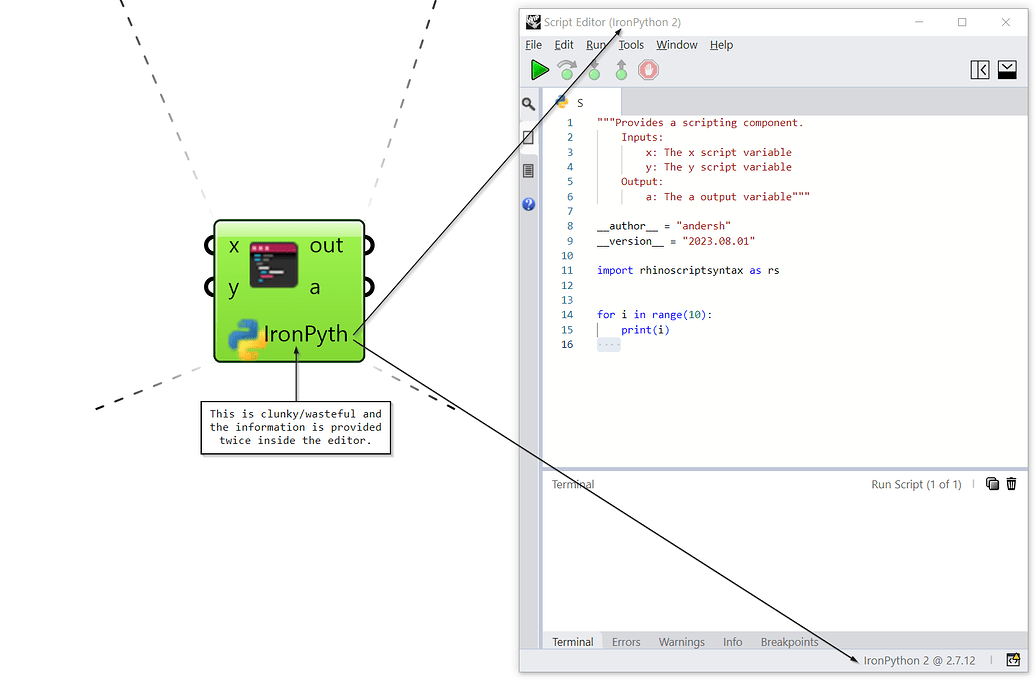 Rhino 8 Grasshopper Script Editor - Design Feedback - Grasshopper Developer - McNeel Forum