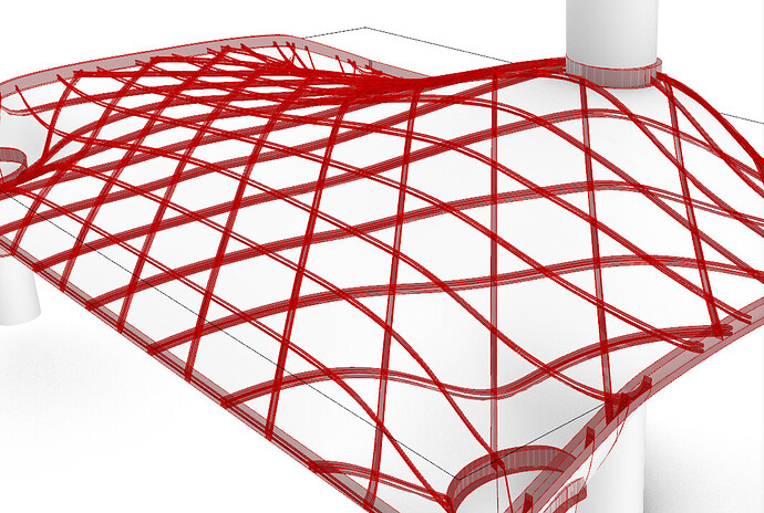 Grid shell roof structure - how can I make the joints? - Grasshopper ...