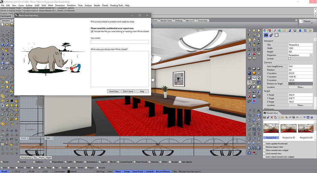 AMD ProRender crashes when the scene is populated - Rendering - McNeel ...