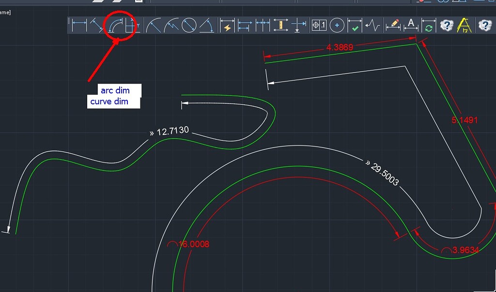 Need CurveDim length dimension Of Curve And Arc Length for Rhino