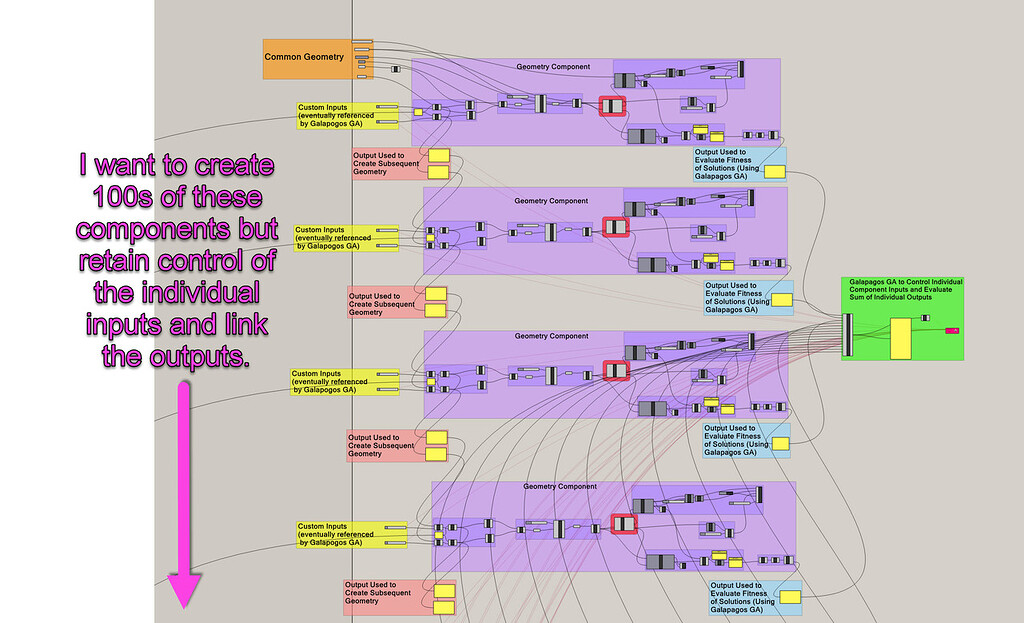 Creating Array, Loop of Components (Anemone, Hoopsnake...?) - Grasshopper - McNeel Forum
