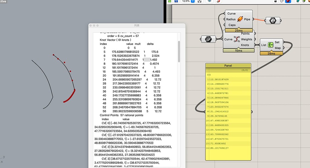 The issue of inconsistent parameter display between Rhino and ...