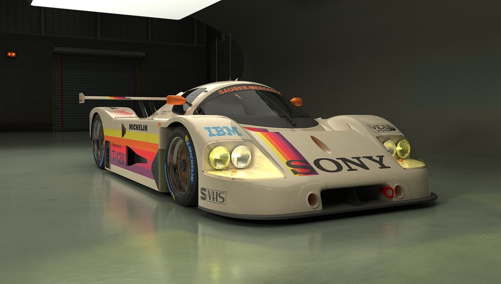 Sauber C9 in Sony VHS Livery - Automotive - McNeel Forum