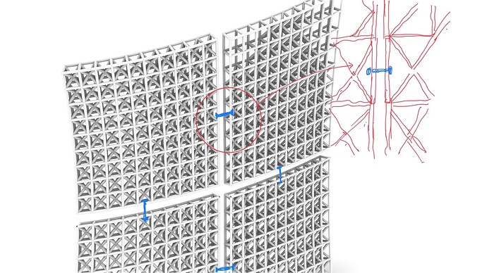 Connecting Lattice Structures with Nuts and Bolts - Grasshopper - McNeel Forum
