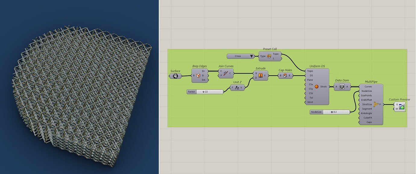 Problem with conform surface-surface tool for lattice - Grasshopper - McNeel Forum
