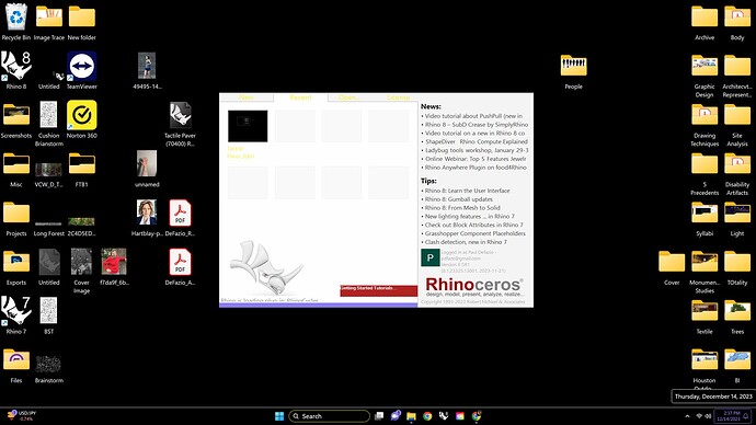 Rhino 8 Startup UI / Windows High Contrast Compatibility - Rhino for Windows - McNeel Forum