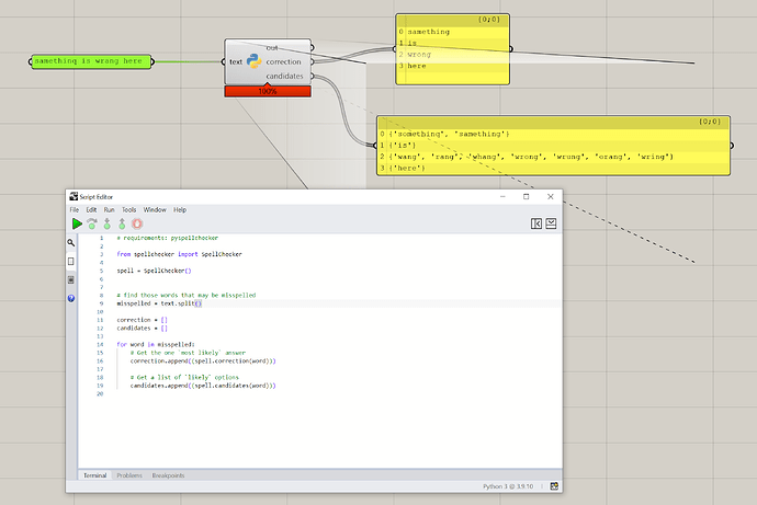 Python script problem - no module named 'spellchecker' - Grasshopper Developer - McNeel Forum