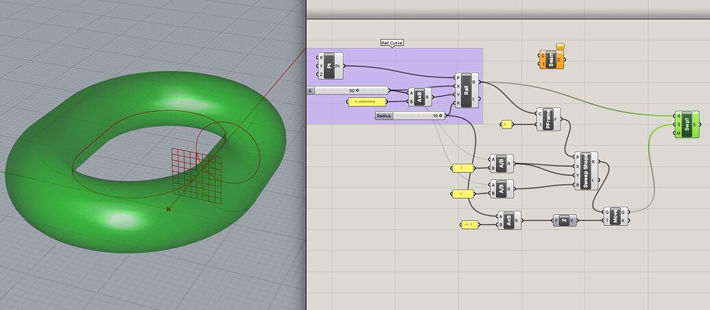 Grasshopper Sweep1 Fails But Works Using Same Curves Work In Rhino7 Grasshopper Mcneel Forum 