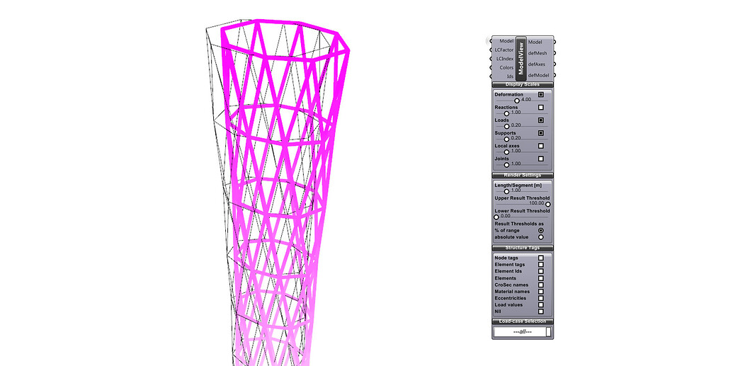 Applying wind load to a high rise structure - Karamba3D - McNeel Forum