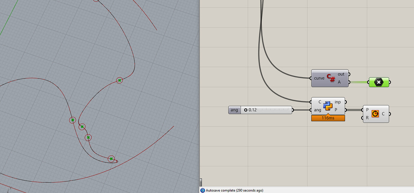 Inflection points with GhPython - Scripting - McNeel Forum